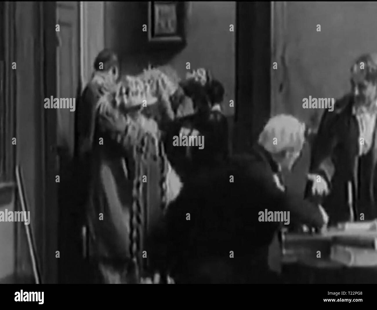 A Christmas Carol vintage screen from the 1800 Edison film Stock Photo ...