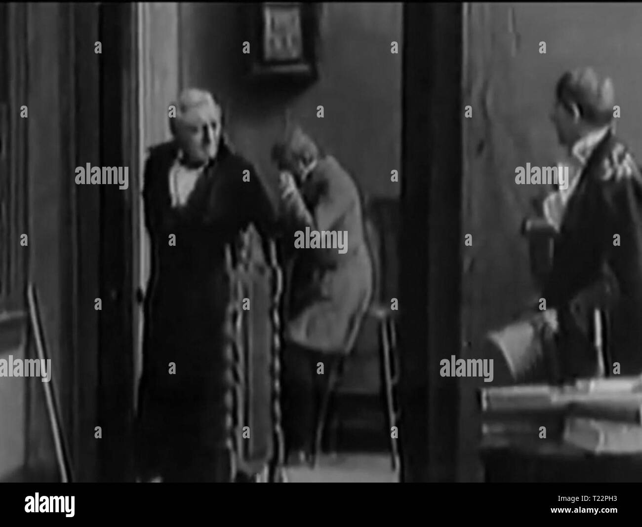 A Christmas Carol vintage screen from the 1800 Edison film Stock Photo ...