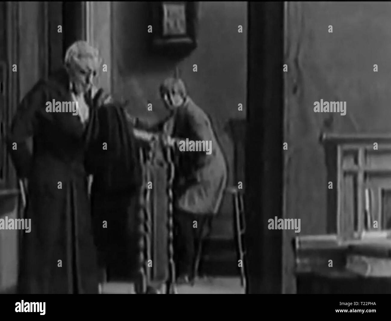 A Christmas Carol vintage screen from the 1800 Edison film Stock Photo ...