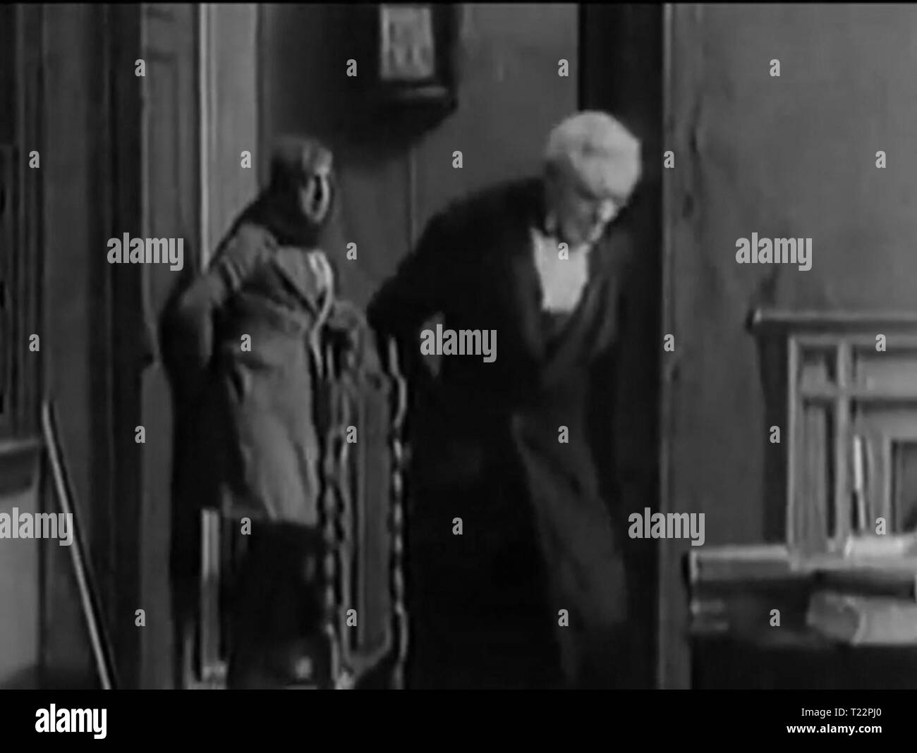A Christmas Carol vintage screen from the 1800 Edison film Stock Photo ...