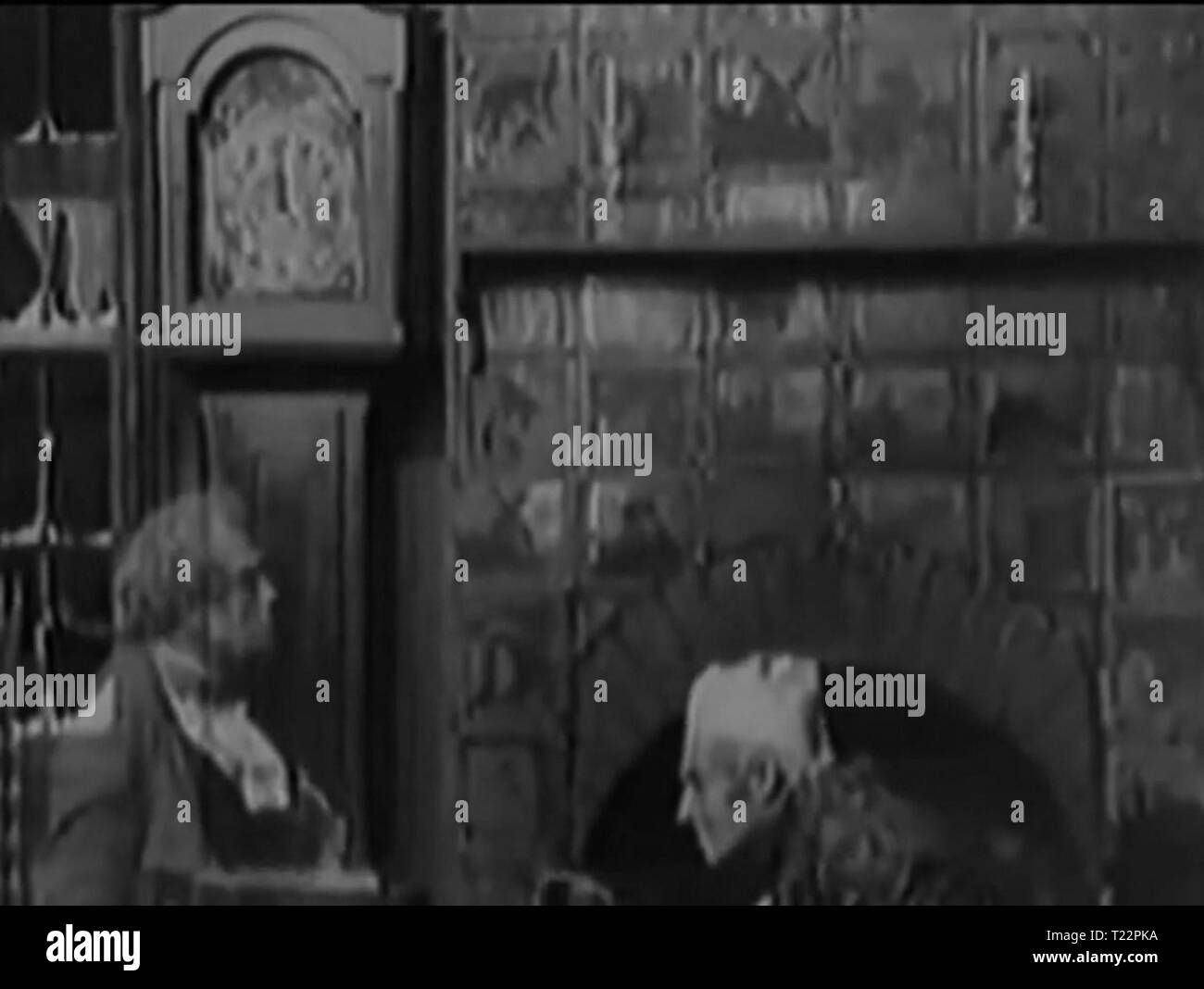 A Christmas Carol vintage screen from the 1800 Edison film Stock Photo ...