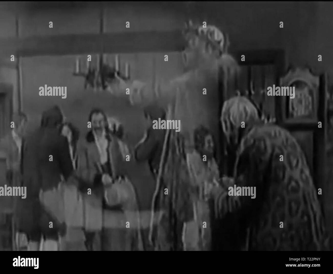 A Christmas Carol vintage screen from the 1800 Edison film Stock Photo ...