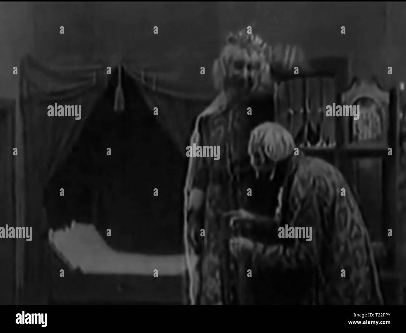 A Christmas Carol vintage screen from the 1800 Edison film Stock Photo ...