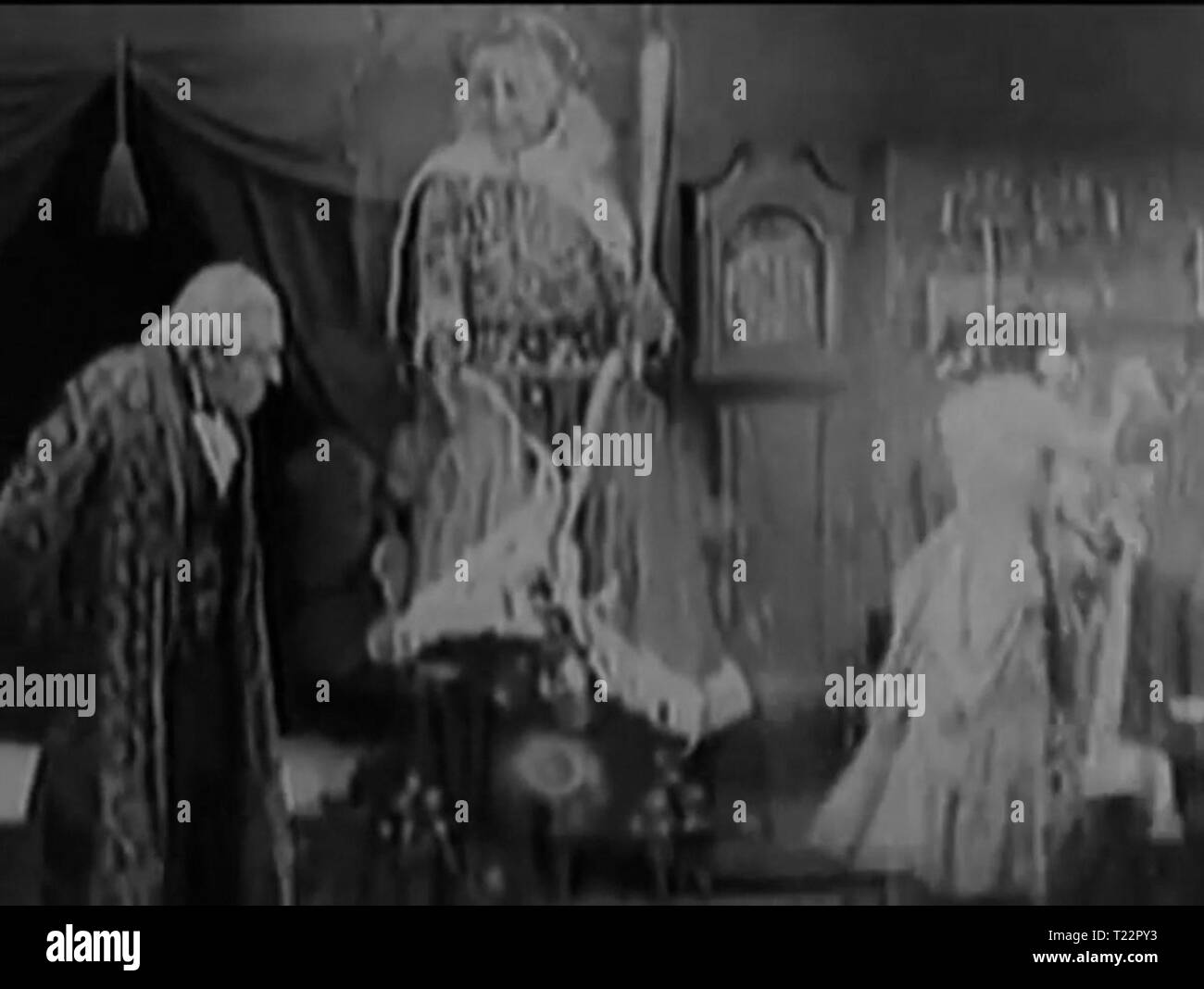 A Christmas Carol vintage screen from the 1800 Edison film Stock Photo ...