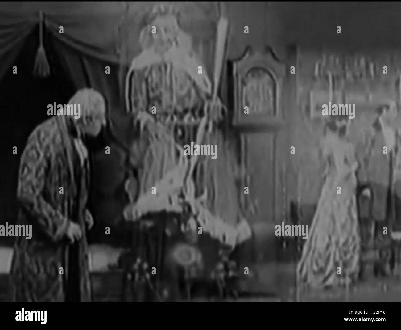 A Christmas Carol vintage screen from the 1800 Edison film Stock Photo ...