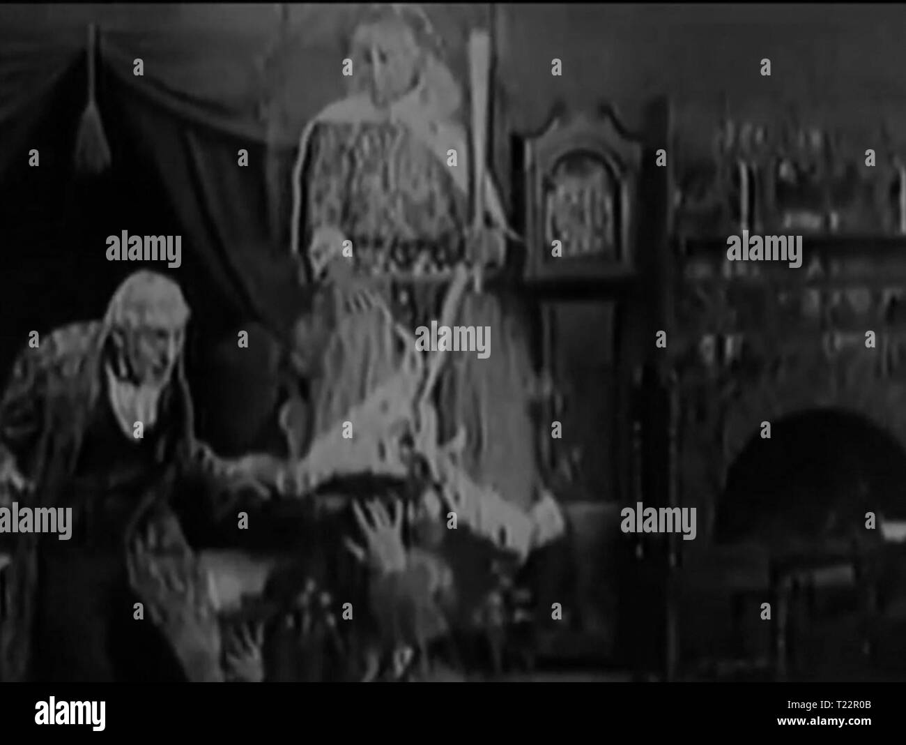 A Christmas Carol vintage screen from the 1800 Edison film Stock Photo ...