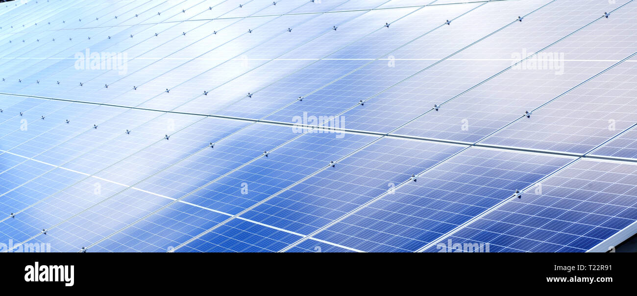 Solar panels background. Photovoltaic renewable energy source Stock ...