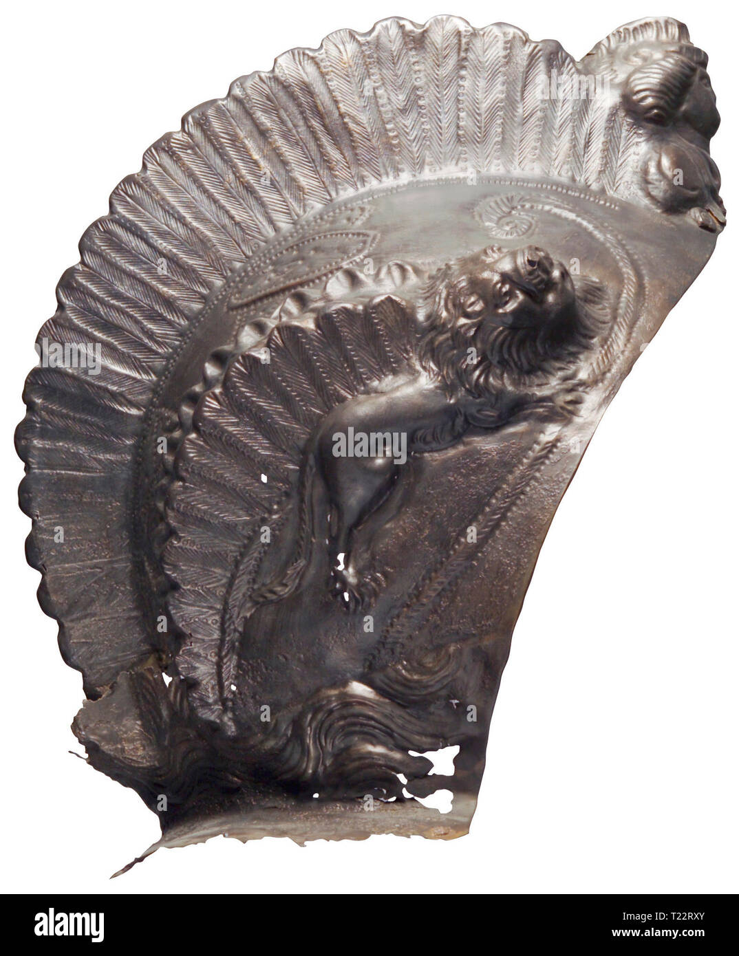 Body armour, helmets, Roman helmet, back part of a cavalry helmet, 2nd ...