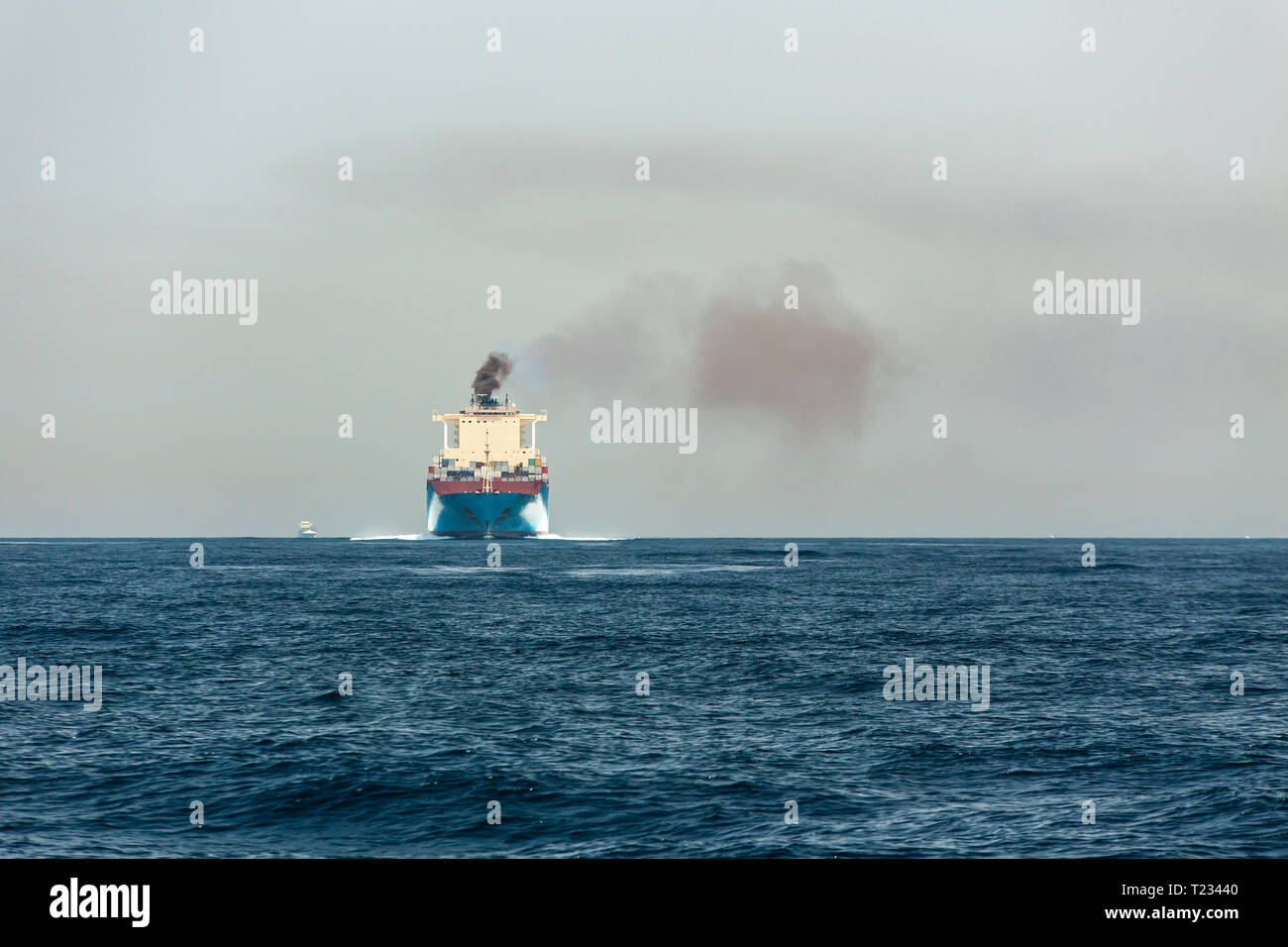 Cargo ship pollution hi-res stock photography and images - Alamy