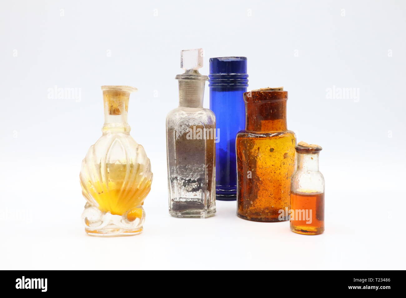 Antique Medicine Bottles, 1800s Victorian Era Stock Photo - Alamy