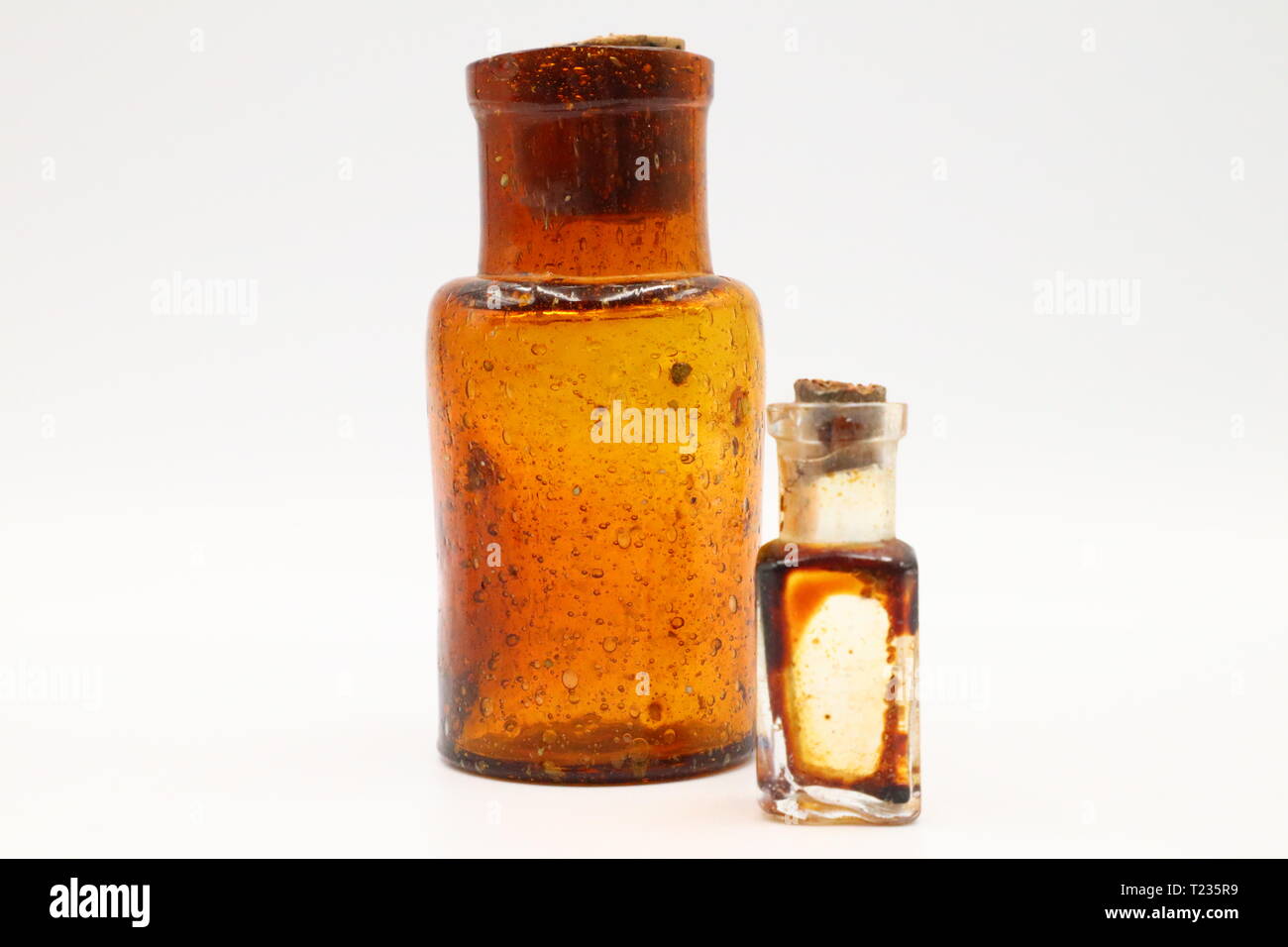 Antique Medicine Bottles, 1800s Victorian Era Stock Photo - Alamy