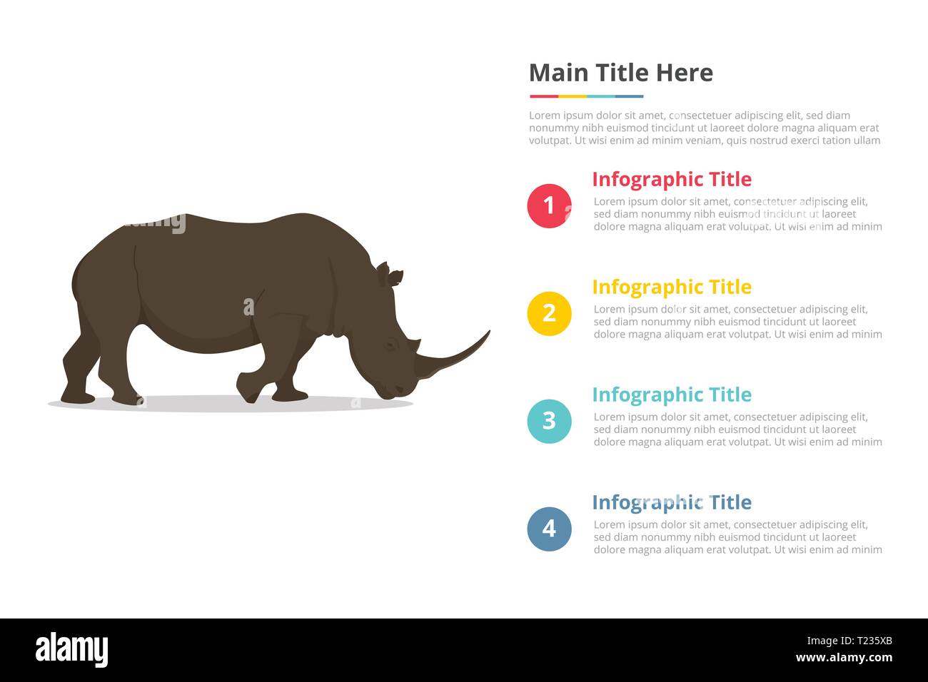 Rhino description Stock Vector Images - Alamy