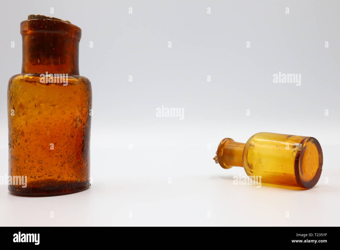 Antique Medicine Bottles, 1800s Victorian Era Stock Photo - Alamy