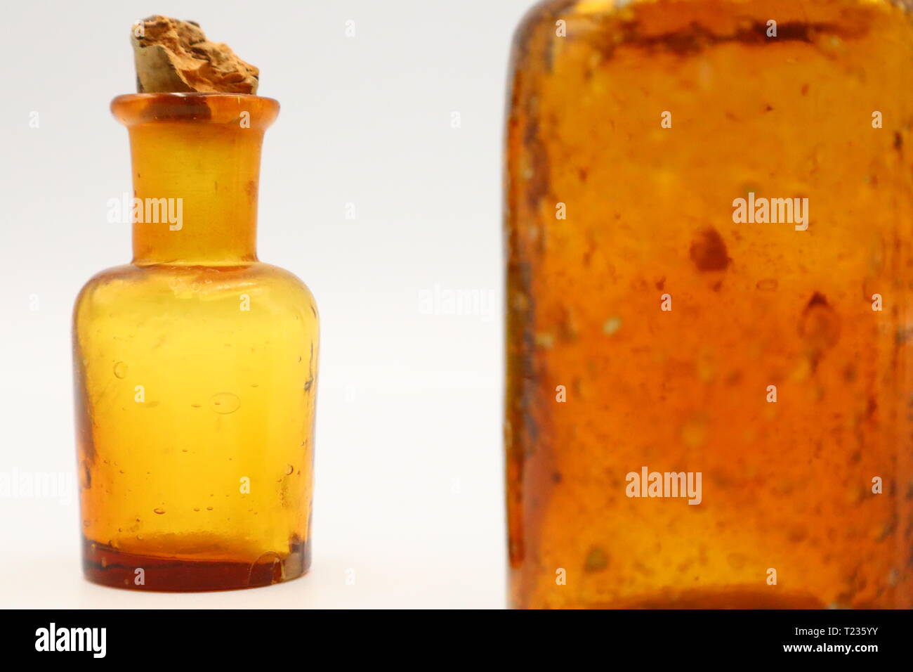 Antique Medicine Bottles, 1800s Victorian Era Stock Photo - Alamy