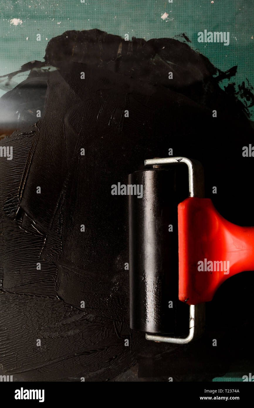 Ink roller texture hi-res stock photography and images - Alamy