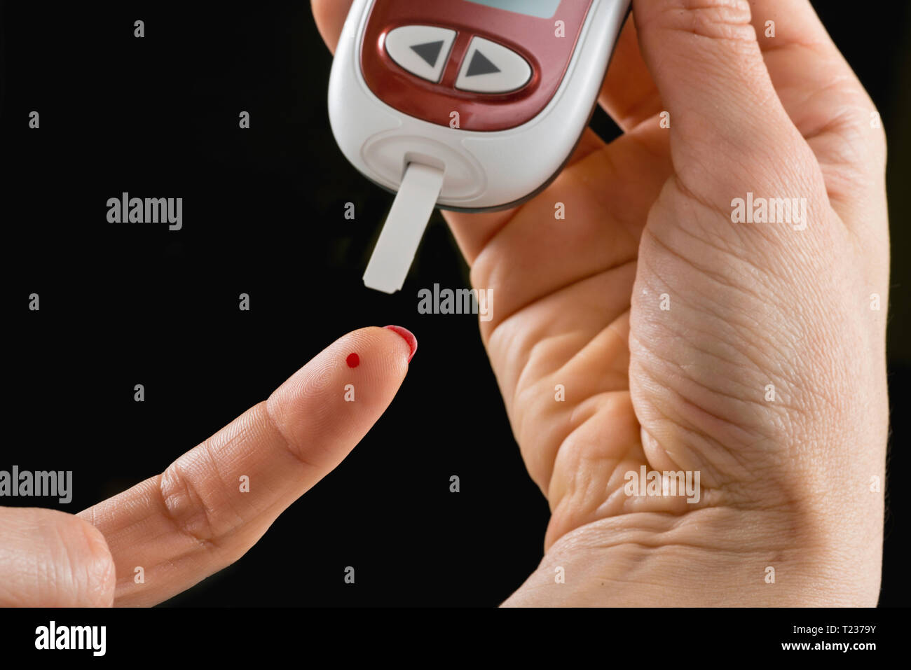 Glucometer testing hi-res stock photography and images - Alamy