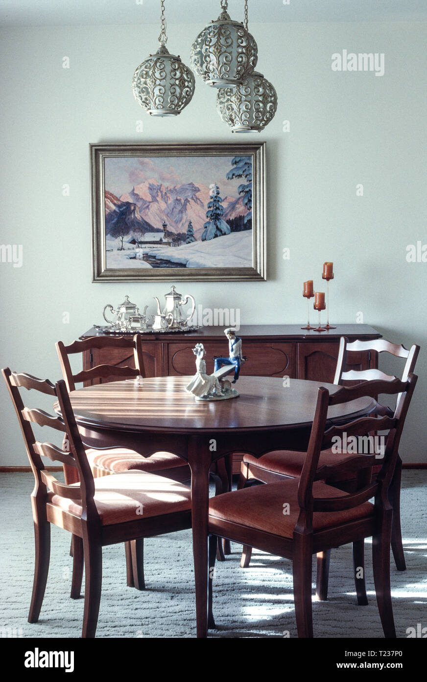 1960s American Home Interior, USA Stock Photo - Alamy