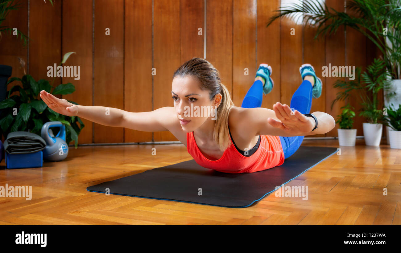 Back extension exercise hi-res stock photography and images - Alamy