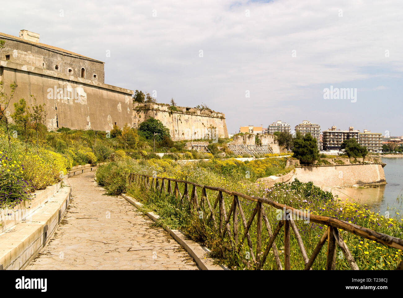 Sights of Swabian Castle in Augusta - Sicily, Italy Stock Photo - Alamy