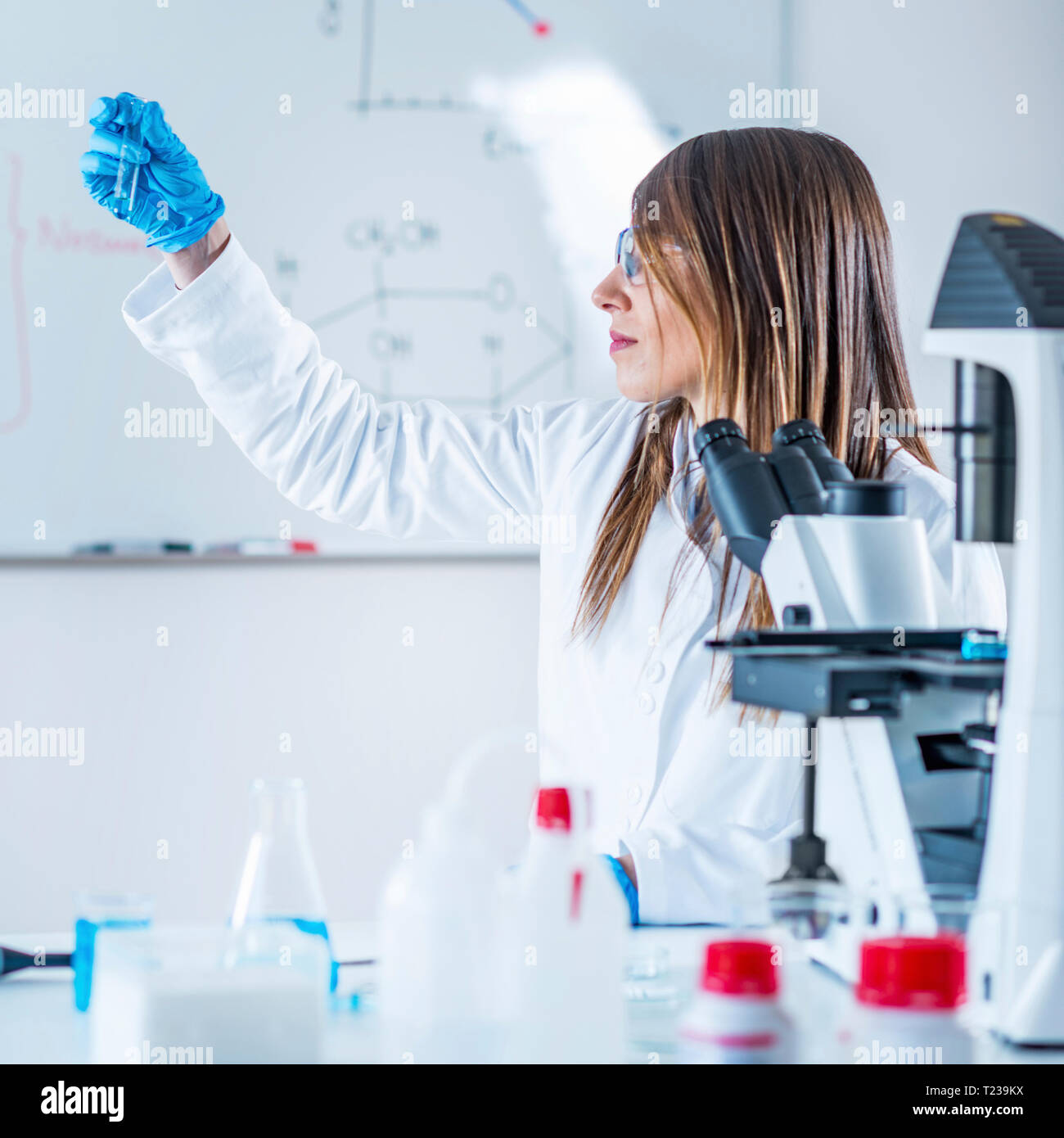 Scientific laboratory research Stock Photo - Alamy