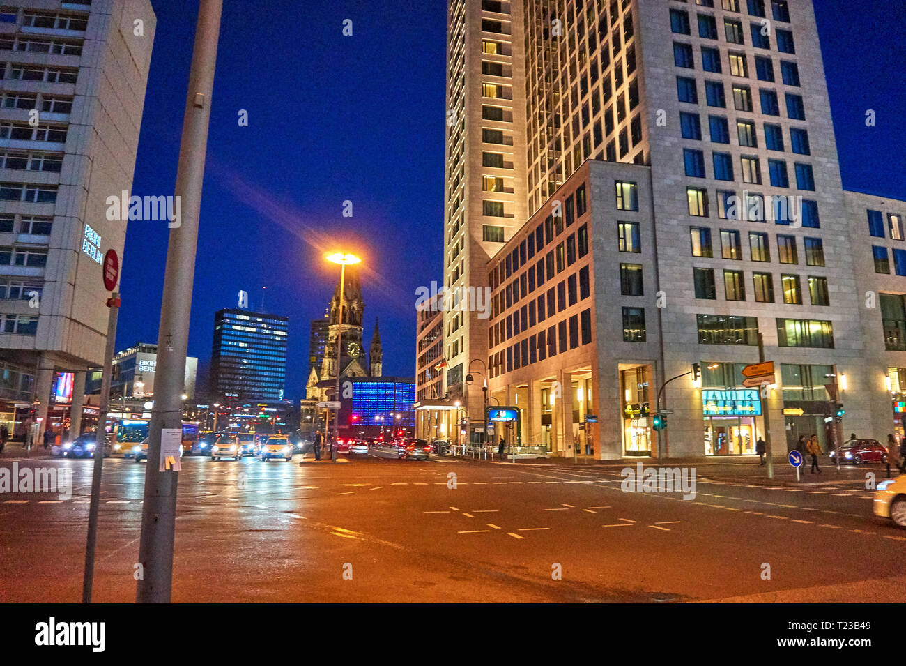 Evening view of Berlin, Germany Stock Photo - Alamy