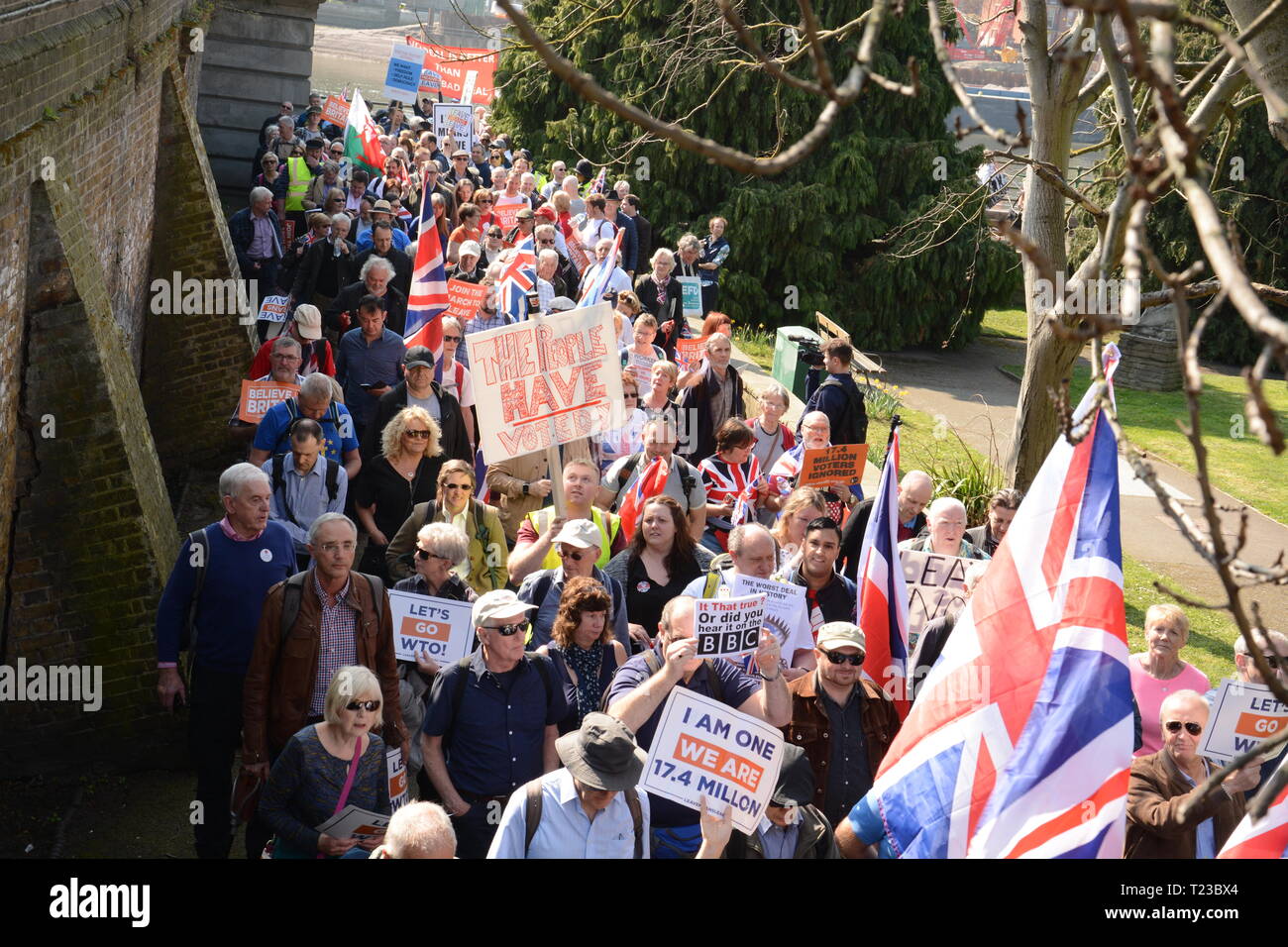 Leave Means Leave Rally on the day the UK was supposed to leave the EU ...