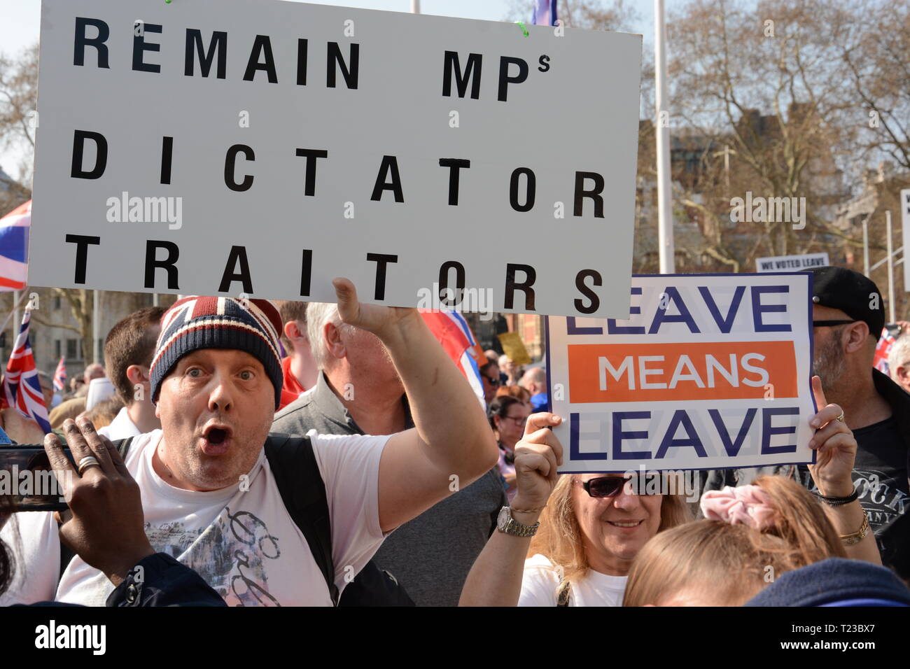 Leave Means Leave Rally on the day the UK was supposed to leave the EU ...