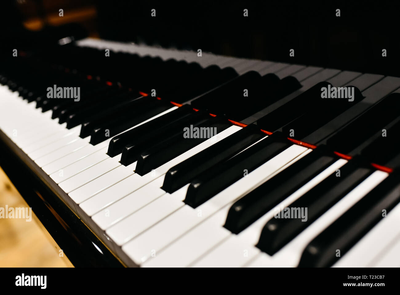 Detail of the keys of a piano Stock Photo - Alamy