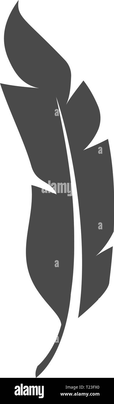 Vector feather logo. Symbol and sign illustration design. Isolated on ...