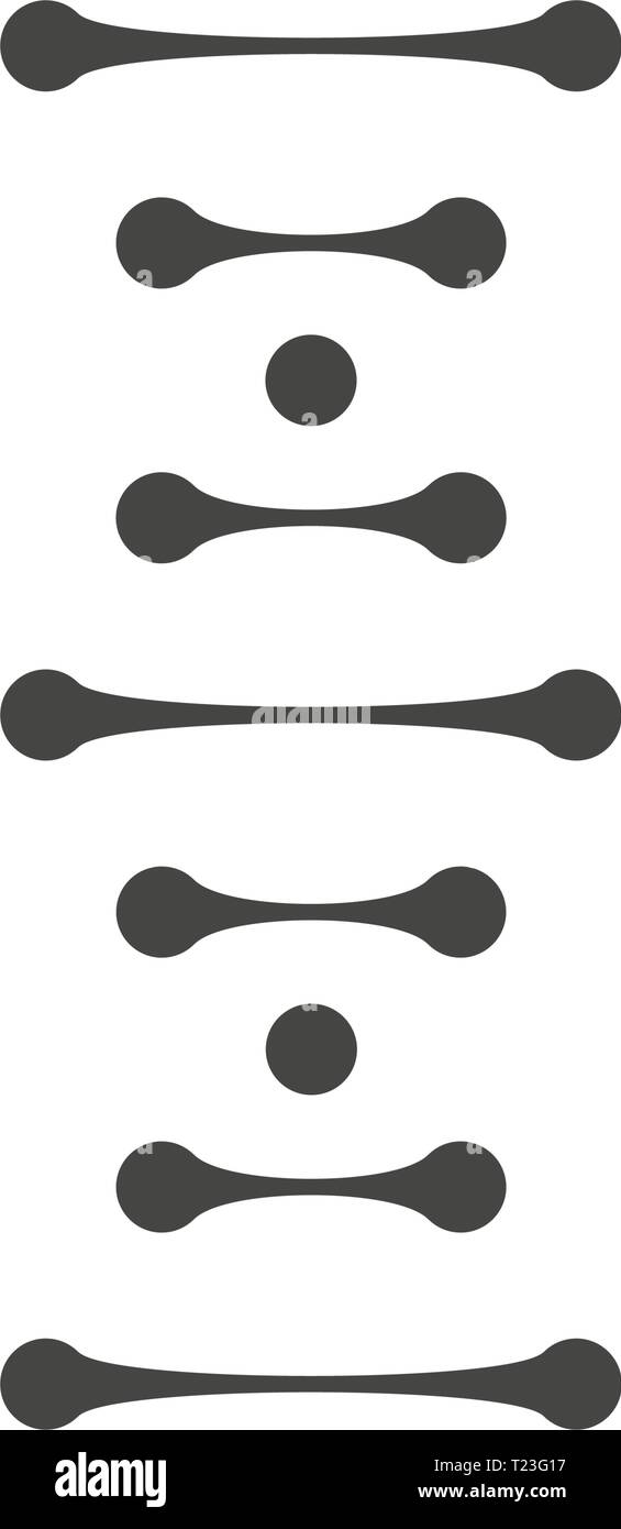 DNA helix symbol or sign illustration on white background Stock Vector ...