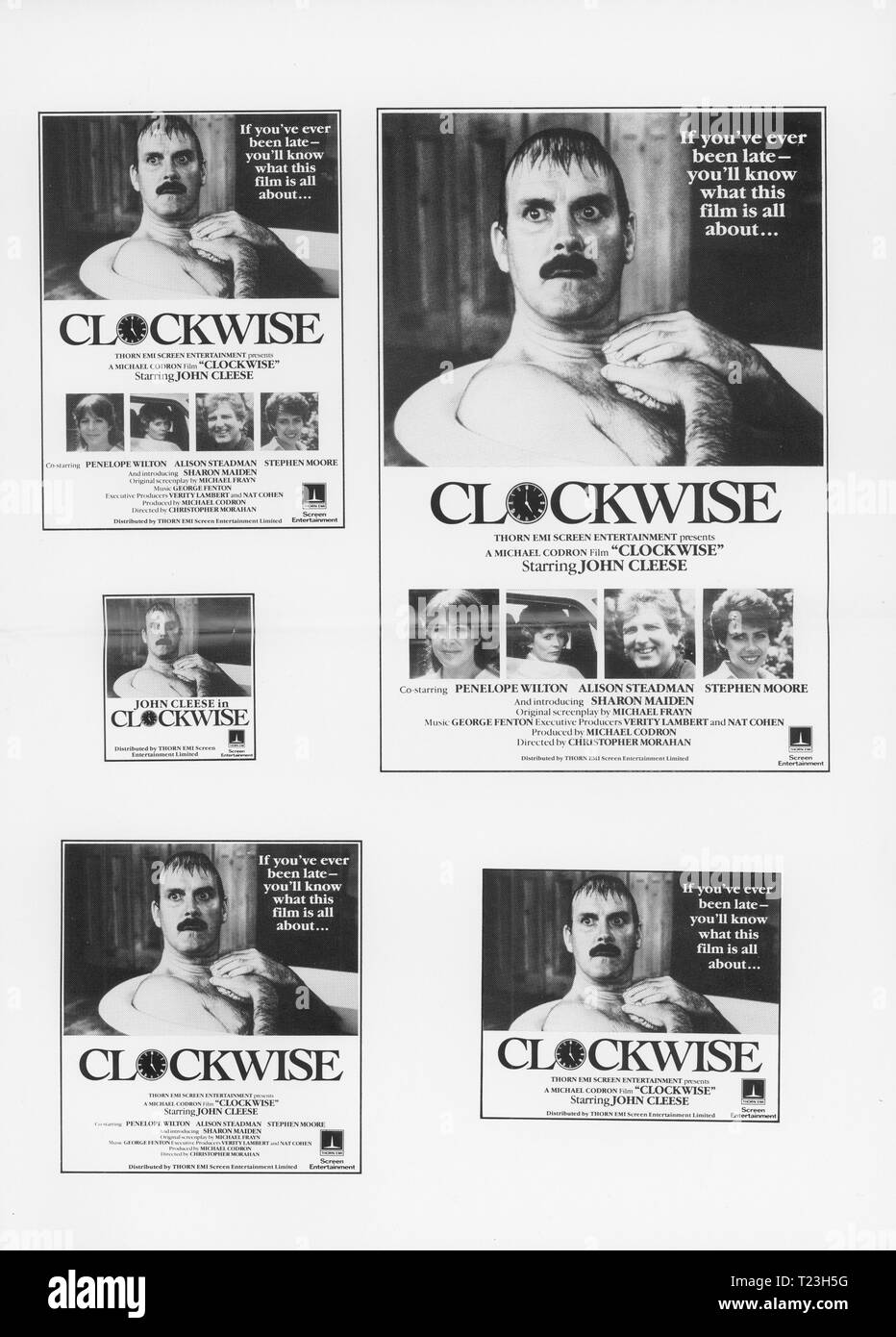 Clockwise (1986) Publicity information, Date: 1986 Stock Photo - Alamy