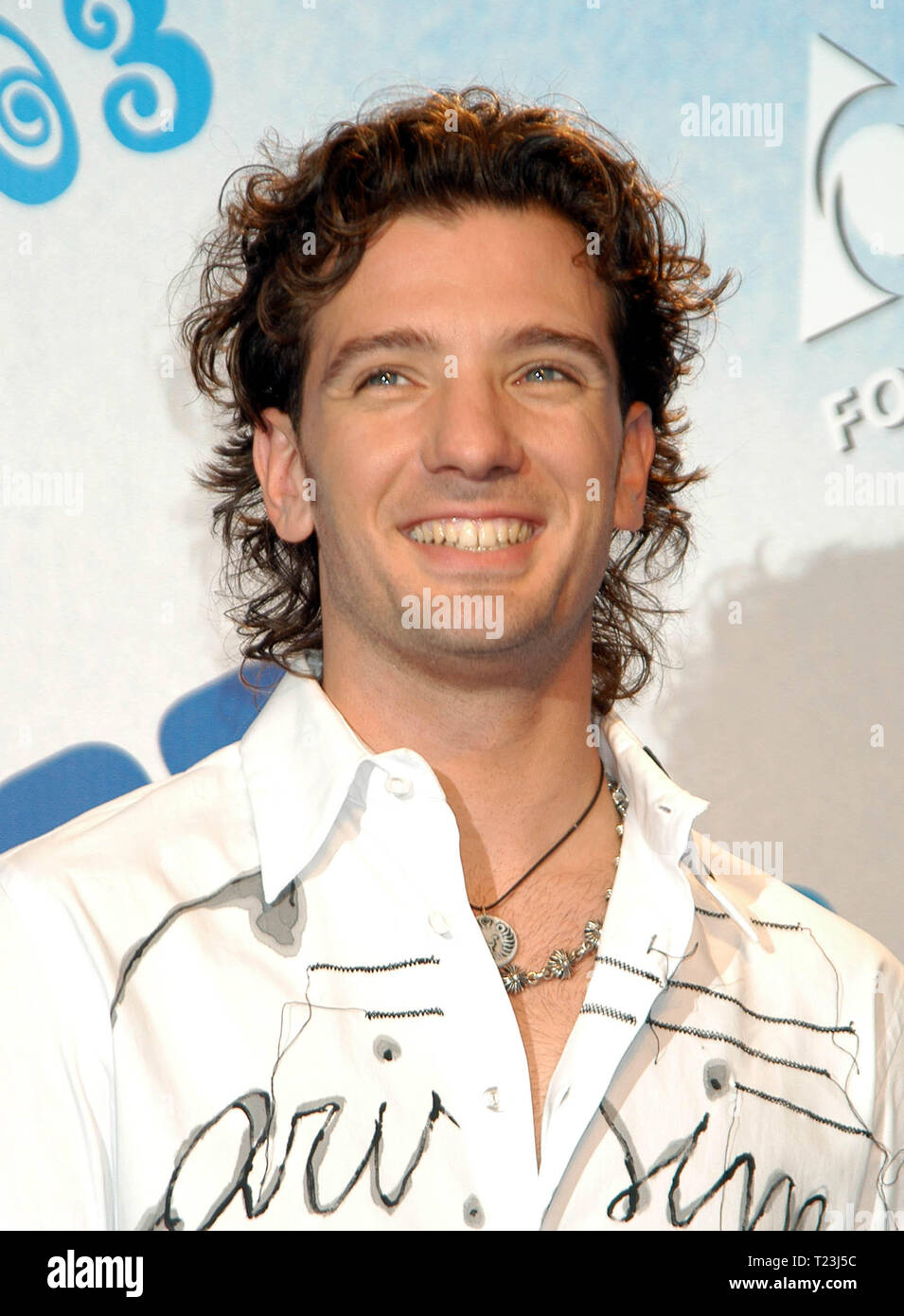 J.C. Chasez, The 2003 Teen Choice Awards Press Room, held at The ...