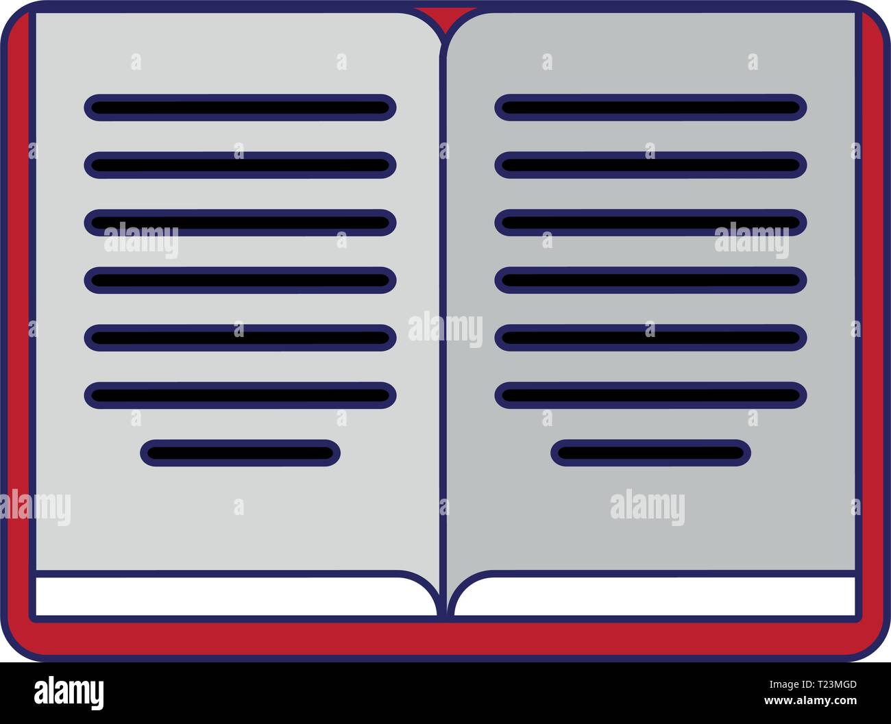 Book open symbol isolated Stock Vector Image & Art - Alamy