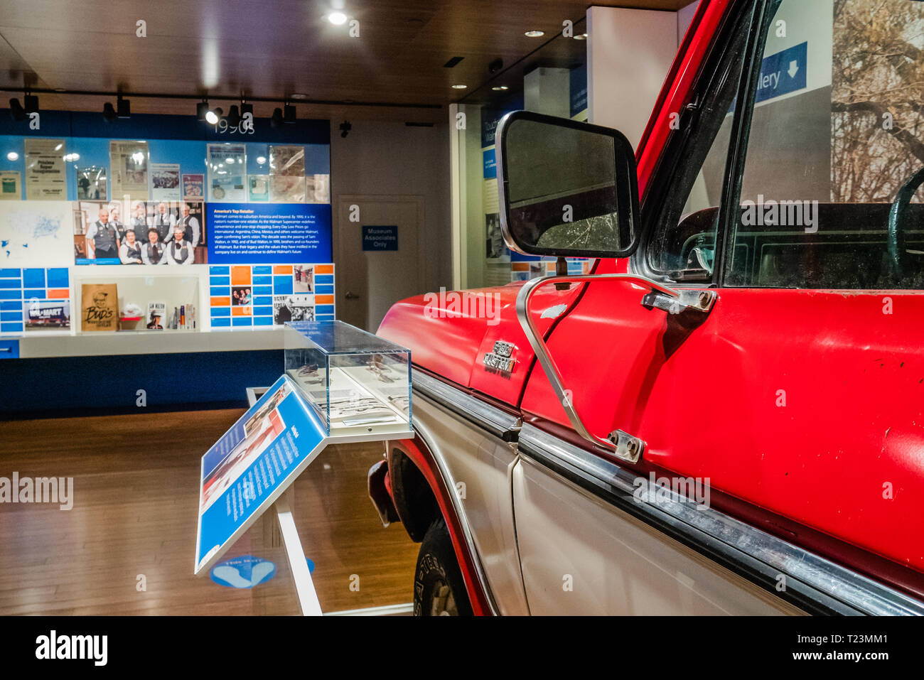 inside the walmart museum in bentonville arkansas Stock Photo - Alamy