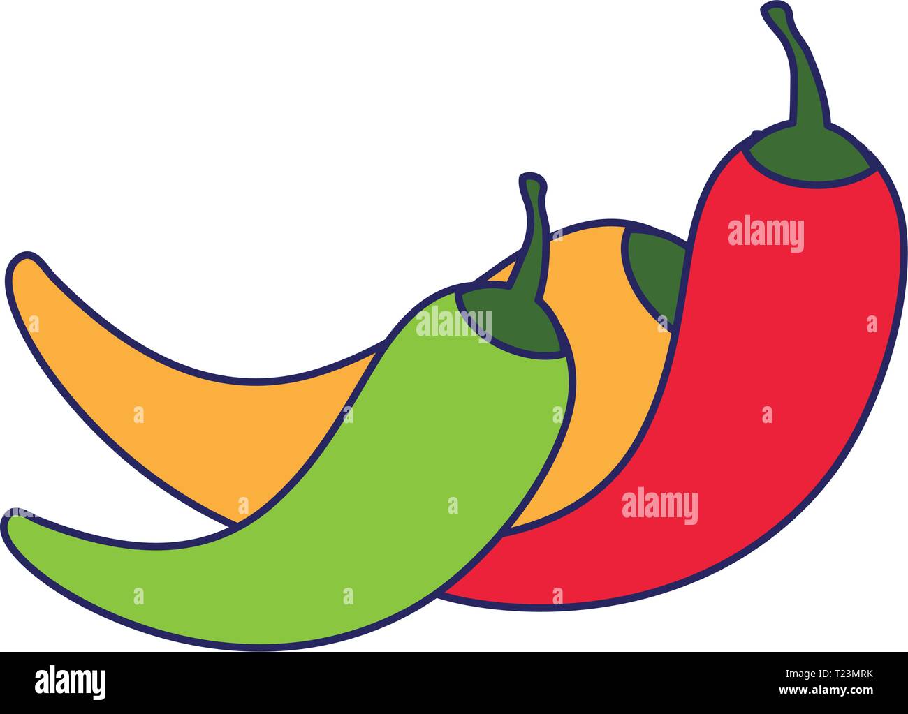 Chilli spicy food isolated Stock Vector Image & Art - Alamy