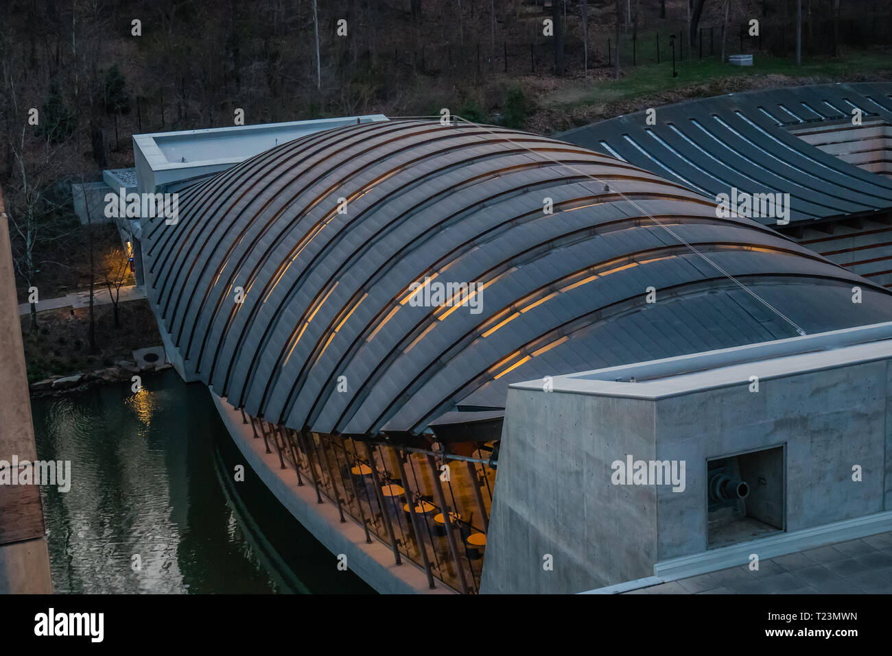 crystal bridge museum exterior dome structure Stock Photo - Alamy