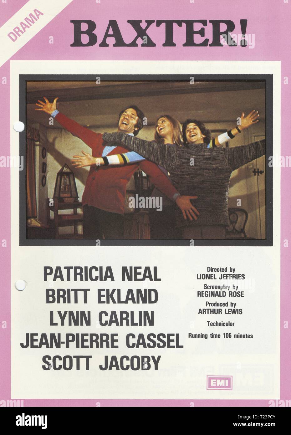 Baxter (1973) Publicity information, Date: 1973 Stock Photo - Alamy