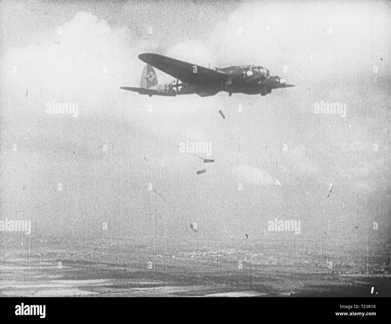 Plane dropping bomb hi-res stock photography and images - Alamy