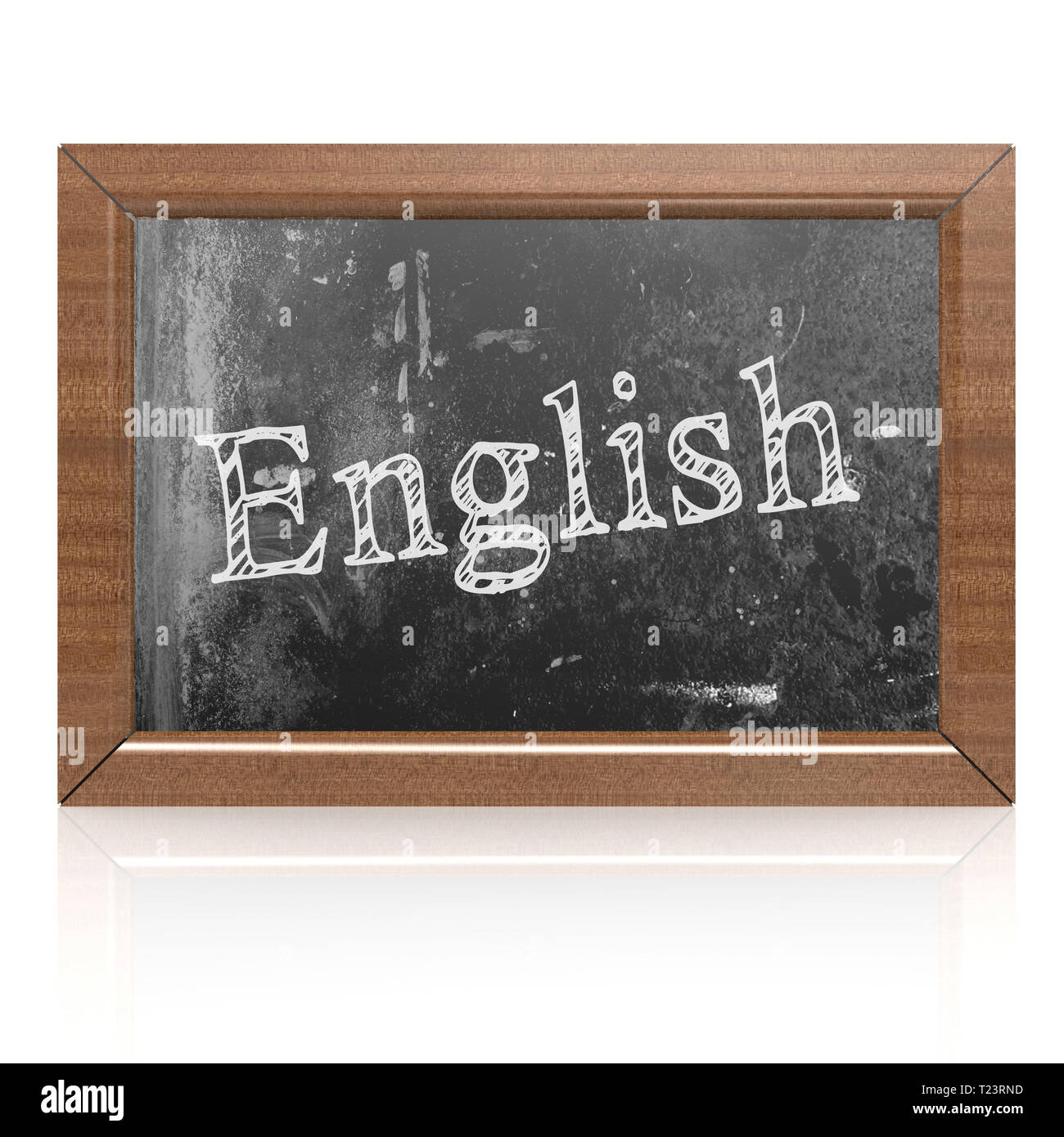 English written on blackboard, 3D rendering Stock Photo - Alamy