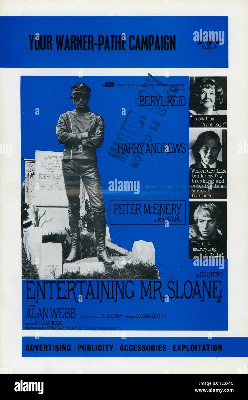 Entertaining mr sloane 1970 hi-res stock photography and images - Alamy