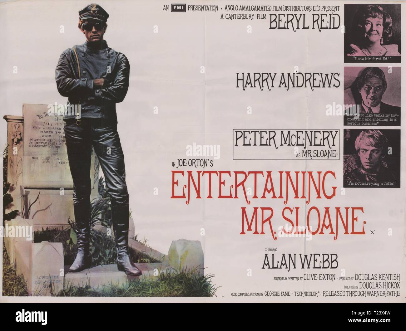 Entertaining Mr Sloane (1970) Publicity information, Film Poster, Date ...