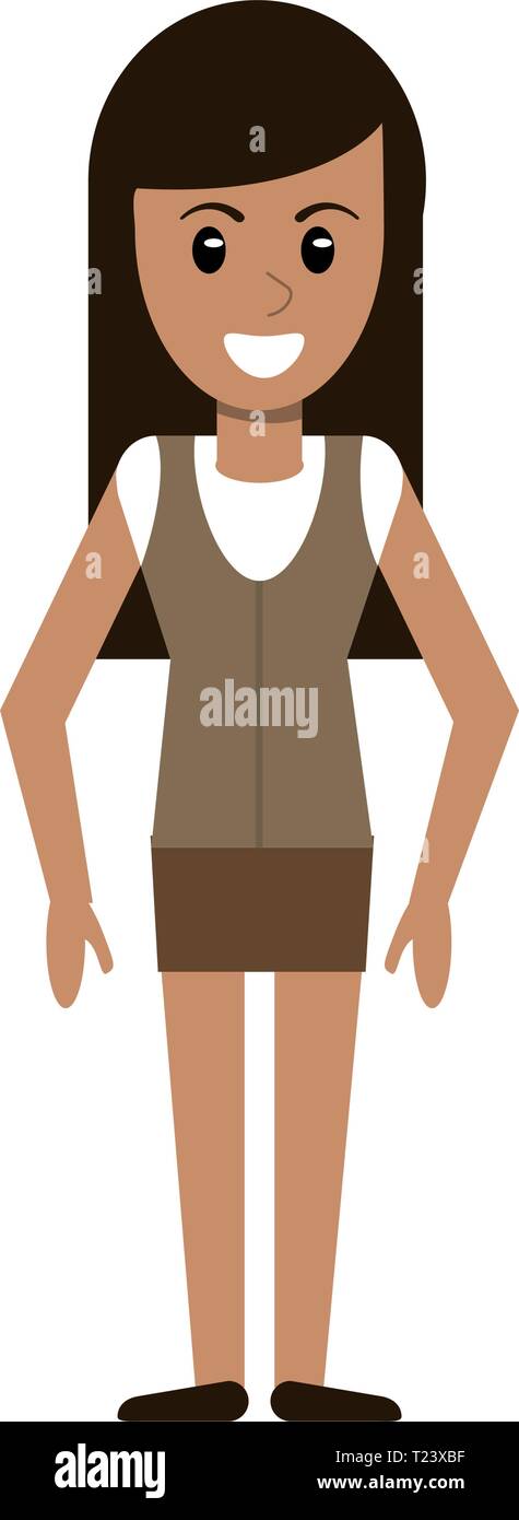 Woman smiling cartoon Stock Vector Image & Art - Alamy