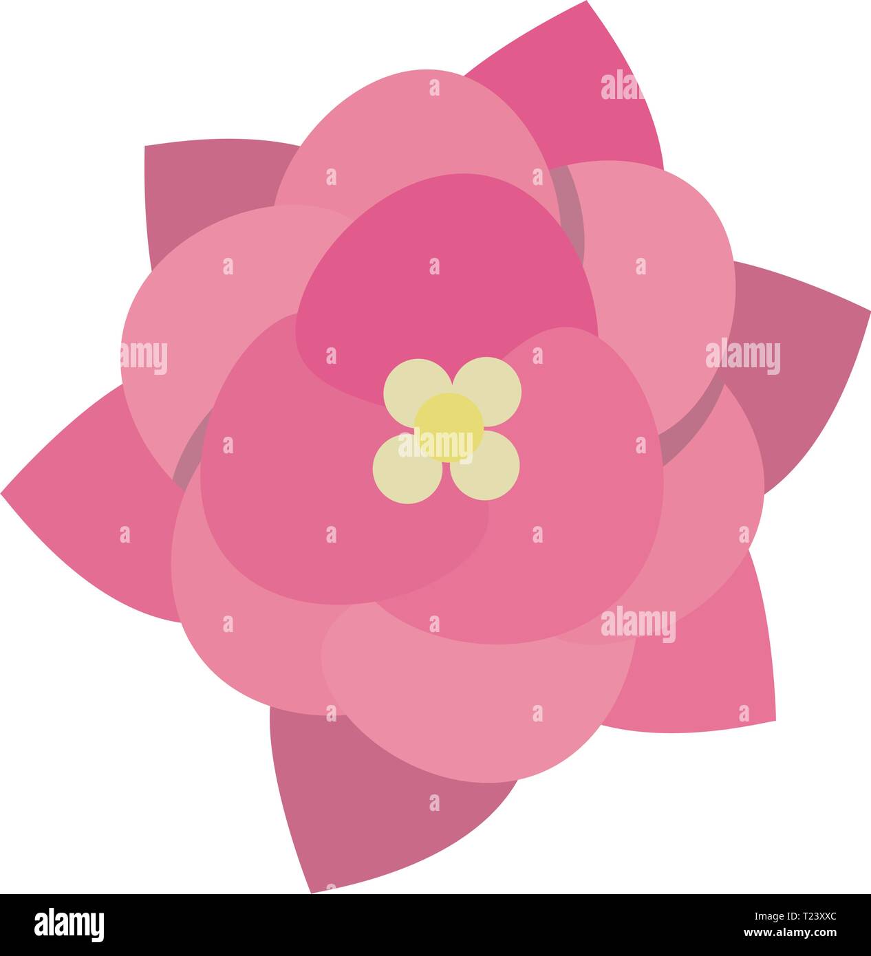 Flower beautiful cartoon isolated Stock Vector Image & Art - Alamy