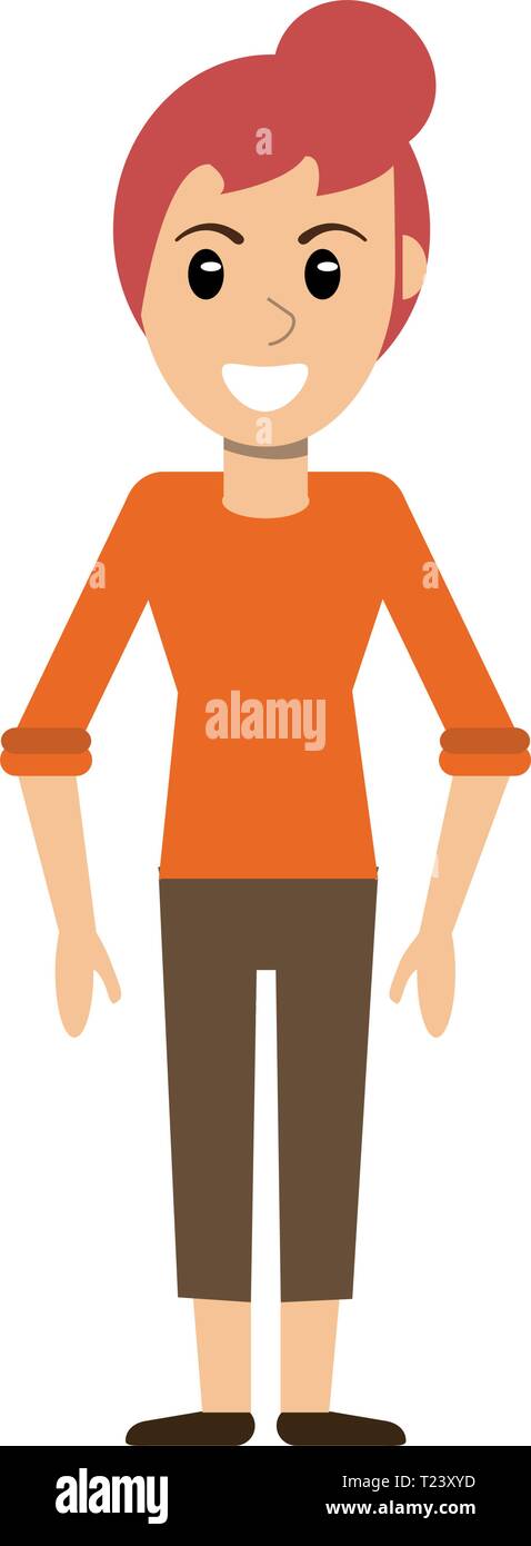 Woman smiling cartoon Stock Vector Image & Art - Alamy