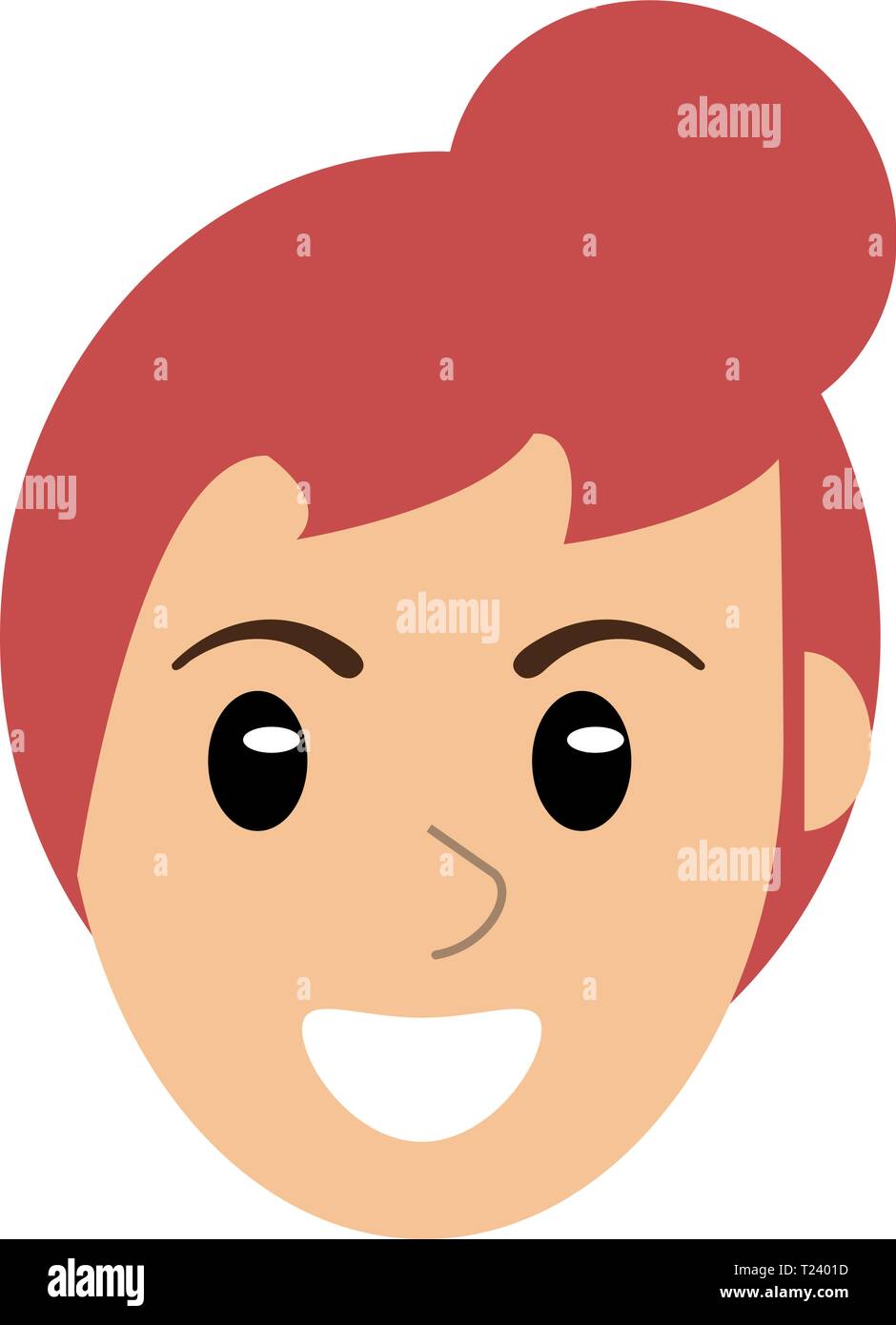 Woman face smiling cartoon Stock Vector Image & Art - Alamy