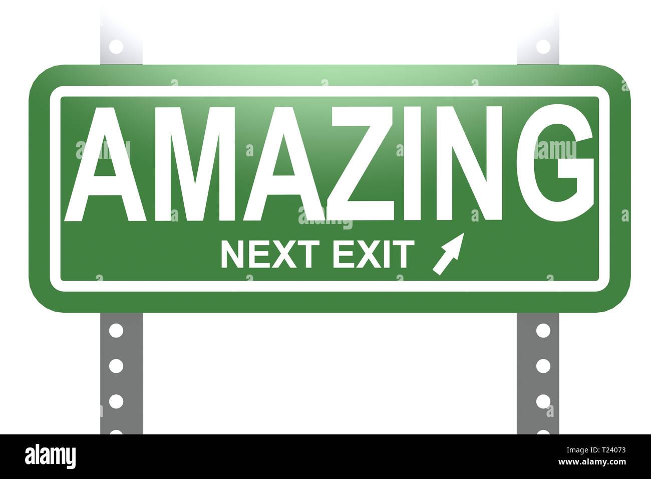 Amazing word with green sign board isolated , 3D rendering Stock Photo ...
