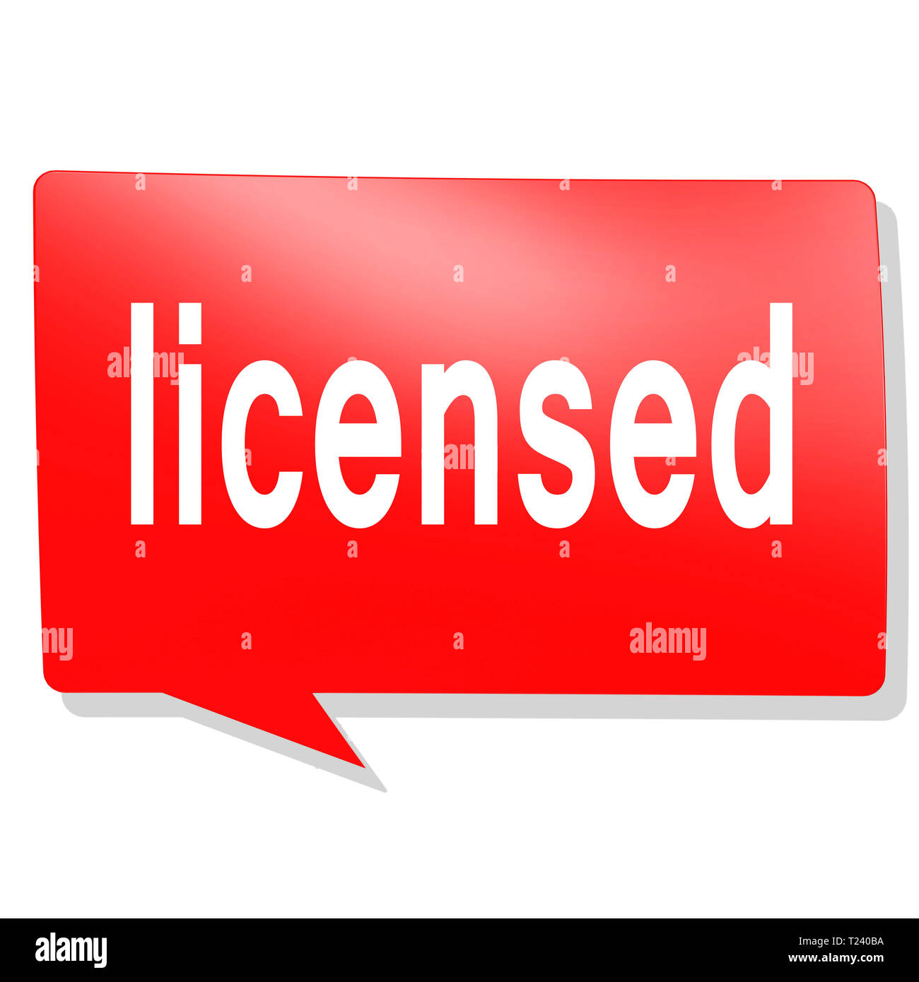 Licensed word hi-res stock photography and images - Alamy