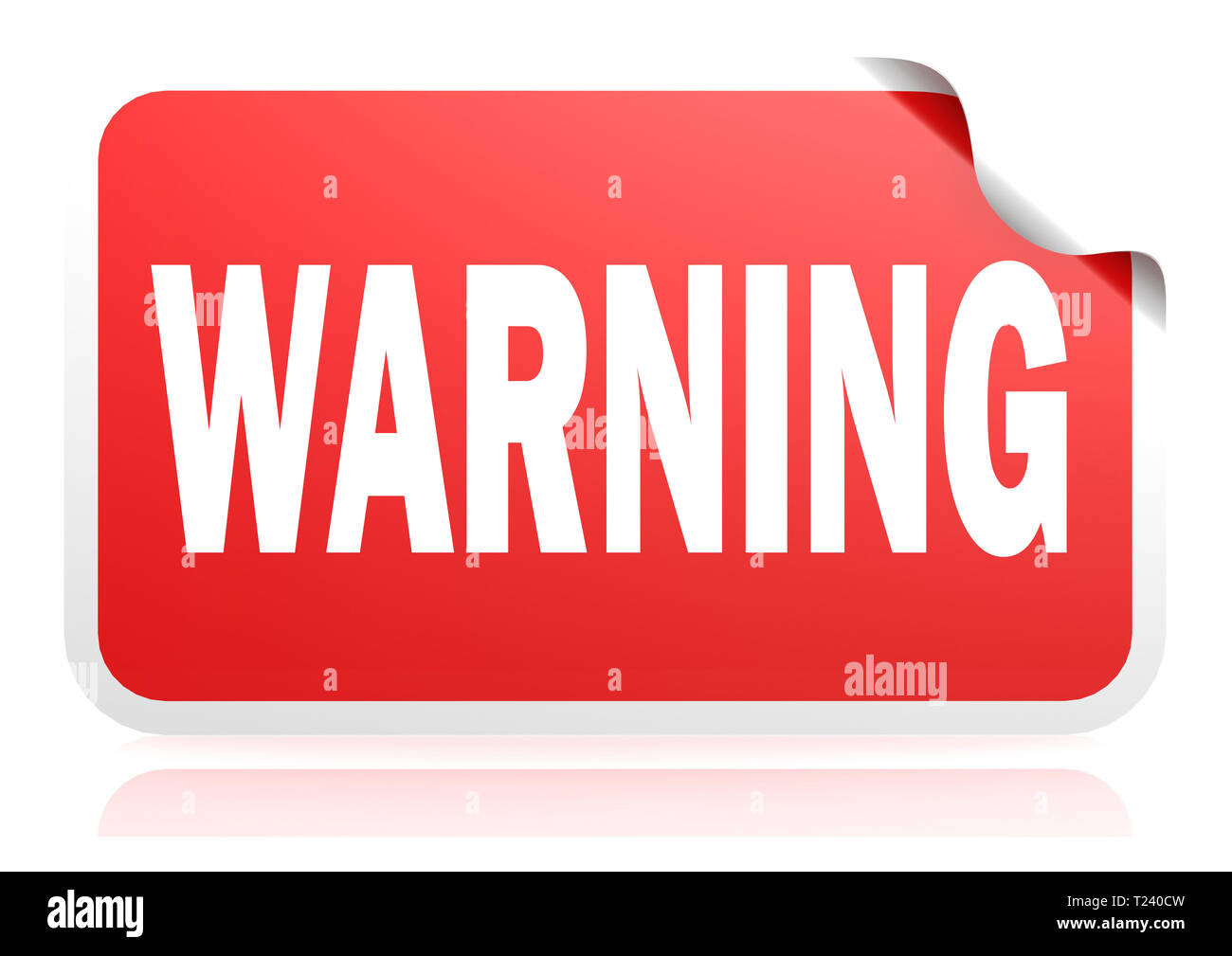 Warning for website Cut Out Stock Images & Pictures - Alamy