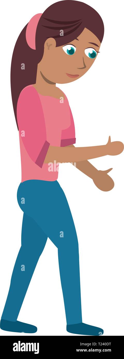 Woman walking cartoon Stock Vector Image & Art - Alamy