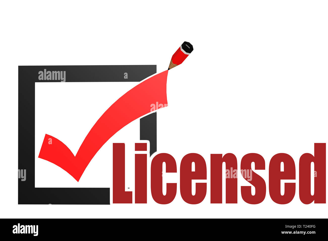 Licensed word hi-res stock photography and images - Alamy